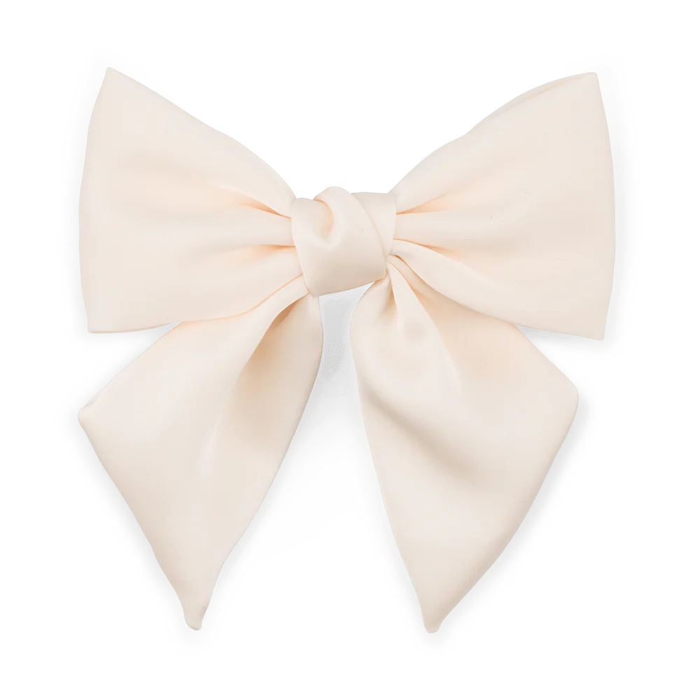 Smooth Bow Cream – hvit tråd